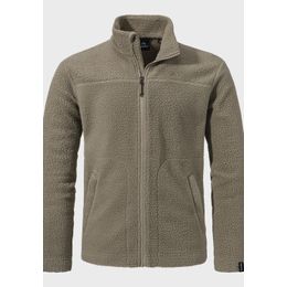 Schöffel Fleecejacke SCHÖFFEL "Urban CIRC Fleece Jk Style Purga MNS", Herren, Gr. 50, braun (4725, braun), Oberstoff : 100% Polyester, modisch, relaxed fit, hoch geschlossener Ausschnitt, Langarm, Jacken