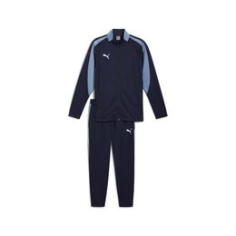 Trainingsanzug Puma "individualLIGA Trainingsanzug Herren", Herren, Gr. L, navy weiß zen blau, Obermaterial: 100% Polyester; Taschenfutter: 100% Polyester, Sportanzüge