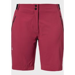 Schöffel Shorts SCHÖFFEL "Hiking Shorts Style Blaustein WMS", Damen, Gr. 38, Normalgrößen, rot (3750, rot), Oberstoff: 86% Nylon 14% Elasthan, sportlich, Hosen