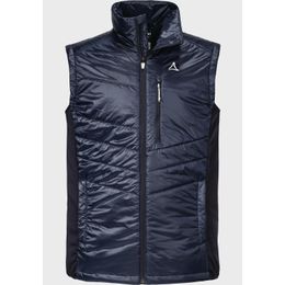 Schöffel Funktionsweste SCHÖFFEL "Hybrid Vest Stams M", Herren, Gr. 52, blau (8820, blau), Oberstoff : 100% Nylon Oberstoff Seitenteile: 94% Polyester 6% Elasthan Futter : 100% Polyester Wattierung : 100% Polyester, sportlich, ohne Ausschnitt, Westen