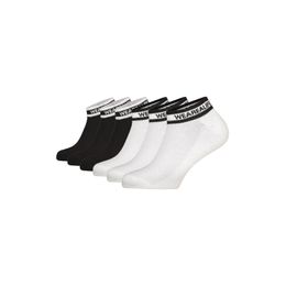 alife and kickin Sneakersocken ALIFE & KICKIN "Damen 6 PACK - BayaAK", Damen, Gr. 35-38, mix schwarz, brilliant weiß, 75% Baumwolle 20% Polyester 3% Polyamid 2% Elastan, Socken