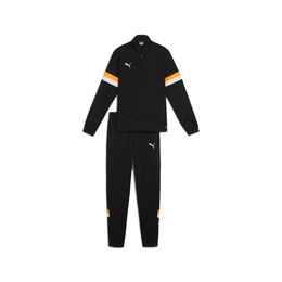 Trainingsanzug Puma "individualRISE Fußball-Trainingsanzug Jugendliche", Kinder, Gr. 116, schwarz heat fire orange, Obermaterial: 100% Polyester; Einsatz: 100% Polyester, Sportanzüge