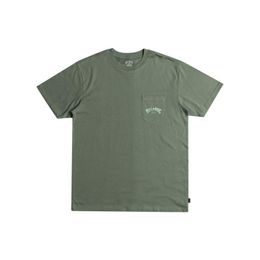 Billabong T-Shirt »Stacked Arch« Fern L L Weicher, hochwertiger Siebdruck auf der Tasche