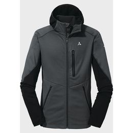 Schöffel SCHÖFFEL Fleecejacke »Fleece Hoody Lodron M« mit Kapuze 9830 - grau 52 52 Wärmendes und schnell trocknendes Stretch Fleece