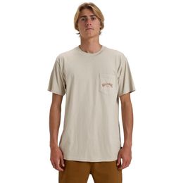 Billabong T-Shirt »Stacked Arch« Bleach Sand S S Weicher, hochwertiger Siebdruck auf der Tasche