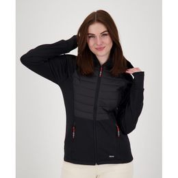 LPO Hybridjacke &raquo;PAM II WOMEN&laquo; auch in Gro&szlig;en Gr&ouml;&szlig;en erh&auml;ltlich schwarz 48 (XL) 48 (XL) Hybridjacke im au&szlig;ergew&ouml;hnlichen Materialmix