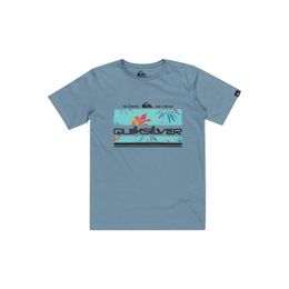 Quiksilver T-Shirt »Tropical Rainbow« Blue Shadow 8 8 Stoff: Baumwollstoff [160 g/m2]