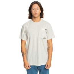 Quiksilver T-Shirt »Behind Wave« weiß L L Material: Jersey-Mischgewebe aus Baumwolle,...
