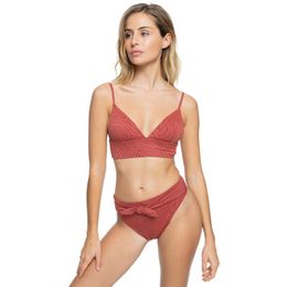 Roxy Bustier-Bikini »Wild Babe« Marsala L - Cup B Cup B L Stoff: texturierter, weicher,...