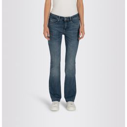 MAC Damen MAC Bootcut-Jeans &raquo;Dream-Boot&laquo; Gerade geschnitten mit leicht ausgestelltem Bein blau 32, L&auml;nge 30