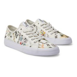 DC Shoes Sneaker »Manual« White/White Print 9(42) 9(42) Design mit Spezial-Canvasobermaterial