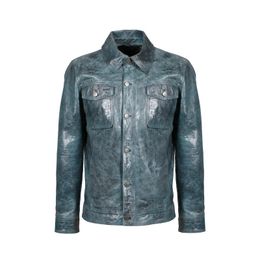 Freaky Nation Lederjacke »Leevi-FN« blau XS (42)