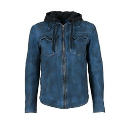Freaky Nation Lederjacke »Atlantic Boy-FN« blau M(46)