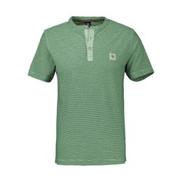 Lerros Henleyshirt »Herren Serafino-Shirt, gestreift« SAGE GREEN S S Normale Passform