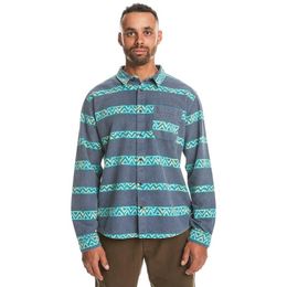 Quiksilver Langarmhemd »Balchers« Crown Blue Heritage Stripe 64 XXL - US-Größen US-Größen XXL Material: Gebürsteter Flanellstoff aus...