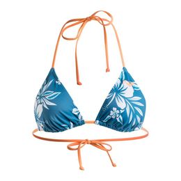 Roxy Triangel-Bikini-Top »Life Reef Bloom« Moroccan Blue Alahia L - Cup B Cup B L Umweltbewusstes Material: Weiches,...