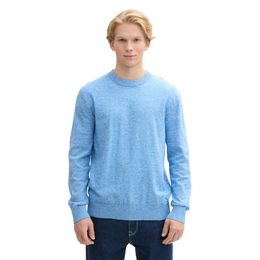 Tom Tailor Denim Strickpullover in melierter Optik bright blue white XXL XXL Pullover von Tom Tailor Denim