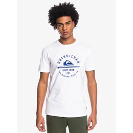Quiksilver T-Shirt »Mw Surf Lockup« White S S Stoff: Leichter Baumwolljersey