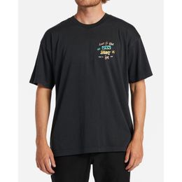 Billabong T-Shirt &raquo;Let It Shine&laquo; Washed Black XL XL Stoff: Baumwollstoff [210 g/m2]