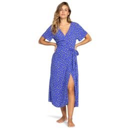Roxy Sommerkleid »Indigo Sand« Amparo Flower Rain Apparel M - US-Größen US-Größen M Material: Ecovera-Mooskreppgewebe aus...