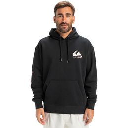 Quiksilver Hoodie »Omni Logo« schwarz S S Stoff: Gebürsteter Stoff aus...