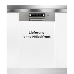 Hanseatic teilintegrierbarer Geschirrspüler »HGTI4582D10J7710ES« 10 Maßgedecke silberfarben Verschmutzungserkennung