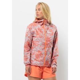 Jack Wolfskin Damen Funktionsjacke &raquo;PRELIGHT WIND JKT W&laquo; mit Kapuze orange S (36)