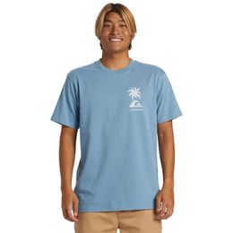 Quiksilver T-Shirt »Tropical Breeze« Blue Shadow S S Stoff: Baumwollstoff [200 g/m2]
