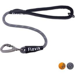 Floxik Kurzf&uuml;hrer f&uuml;r Hunde - Kurzleine aus Kletterseilmaterial grau M
