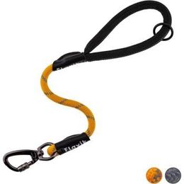 Floxik Kurzf&uuml;hrer f&uuml;r Hunde - Kurzleine aus Kletterseilmaterial orange L