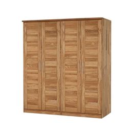 Pharao24.de Holzschrank aus Wildeiche Massivholz 4 Türen