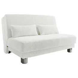 Schlafsofa Inosign "Gina", weiß, B:140cm H:86cm T:195cm, Sofas, mit einem Handgriff vom Sofa zum Bett, Topseller