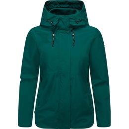 Outdoorjacke Ragwear "Sunniva A", Damen, Gr. M (38), blau (petrol), Obermaterial: 100% Polyester, Innenfutter: 100% Polyester, casual, figurumspielend hüftlang, hoch geschlossener Ausschnitt, Langarm Ärmel ohne Ärmelschlitz elastischer Bund mit innenliegendem Gummizug, Jacken, Wasserdichte und atmungsaktive Übergangsjacke