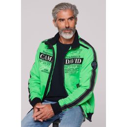 Outdoorjacke CAMP DAVID, Herren, Gr. 4XL, grün, Material Oberstoff: 100% Polyester, Futter Rumpf: 100% Polyamid, Futter Ärmel: 100% Polyester, bedruckt, bestickt, casual, lässig geschnitten normal, Langarm eingesetzt Rippbündchen, Jacken