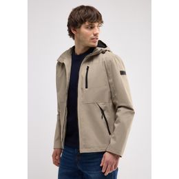 Softshelljacke Street One MEN, Herren, Gr. L (42), cloud beige, Stoff, Obermaterial: 100% Polyester; Futter: 100% Polyester, unifarben, casual, gerade normal, ohne Ausschnitt, Langarm Bündchen, Jacken, wasserabweisend