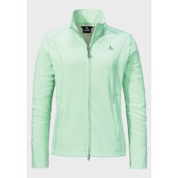 Schöffel Fleecejacke SCHÖFFEL "Fleece Jacket Leona3", Damen, Gr. 38, 6205, grün, Oberstoff: 100% Polyester, sportlich, regular fit, hoch geschlossener Ausschnitt, Langarm, Jacken