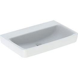 Geberit Renova Plan Waschtisch 501693001 75x48cm, ohne Hahnloch, ohne Überlauf, weiß