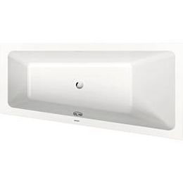 Duravit No. 1 Trapez-Badewanne 700505000000000 150 x 80 x 46 cm, Einbauversion, mit einer Rückenschräge rechts, weiß