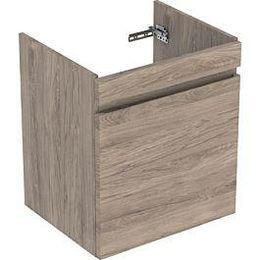 Geberit Renova Plan Waschtischunterschrank 501906JR1 58,5 x 60,6 x 44,6 cm, nussbaum, Folie strukturiert