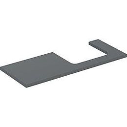 Geberit One Waschtisch-Platte 505325003 120 x 3 x 47 cm, lava/lackiert matt, Ausschnitt rechts