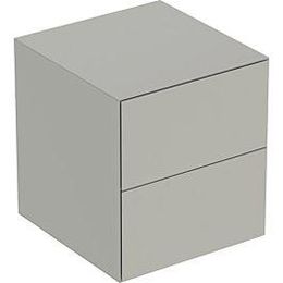 Geberit One Seitenschrank 505077007 45x49,2x47cm, 2 Schubladen, greige/lackiert matt