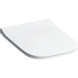 Geberit Smyle Square WC-Sitz 500239011 weiss, ohne Absenkautomatik, Scharniere chrom