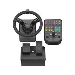 Logitech G Saitek Farm Sim Controller, Simulatoren-Set schwarz/grau, Bundle f&uuml;r schwere Maschinen