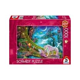 Schmidt Spiele Wo sich Einhorn und Elfe gute Nacht sagen, Puzzle 1000 Teile