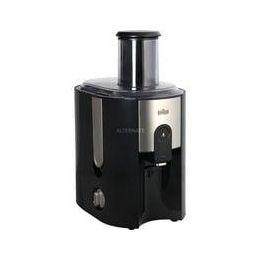 Braun IdentityCollection Entsafter J 500 schwarz/edelstahl, 900 Watt, Saftbeh&auml;lter 1,25 Liter