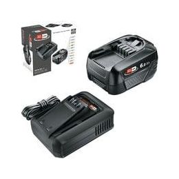 Bosch Akku Starter-Set 18V 1x 6,0Ah + Schnellladeger&auml;t AL 18V-44 schwarz, Li-Ionen Akku 6,0Ah, POWER FOR ALL ALLIANCE