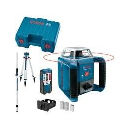 Bosch Rotationslaser GRL 400 H Professional blau, rote Laserlinie, mit Laser-Empf&auml;nger LR 1, Baustativ BT 170 HD, im Koffer