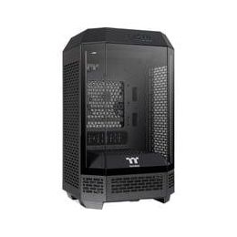 Thermaltake The Tower 250 , Tower-Geh&auml;use schwarz, Tempered Glass