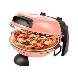 G3FERRARI Delizia Pizzaofen G1017715, Anniversary Coral Passion koralle, 1.200 Watt, f&uuml;r Pizza &Oslash; 31cm, Special Edition mit Wende-Pizzastein, Pizzacutter