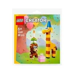 Lego 30689 Creator Geburtstagspartytiere, Konstruktionsspielzeug Polybag